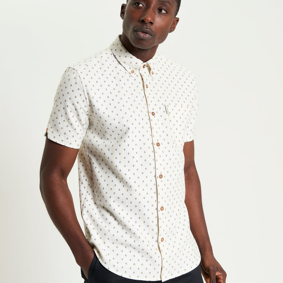 Split Geo Print – Ben Sherman